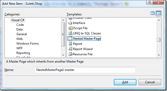 Code rant: Nested Master Pages with the MVC Framework
